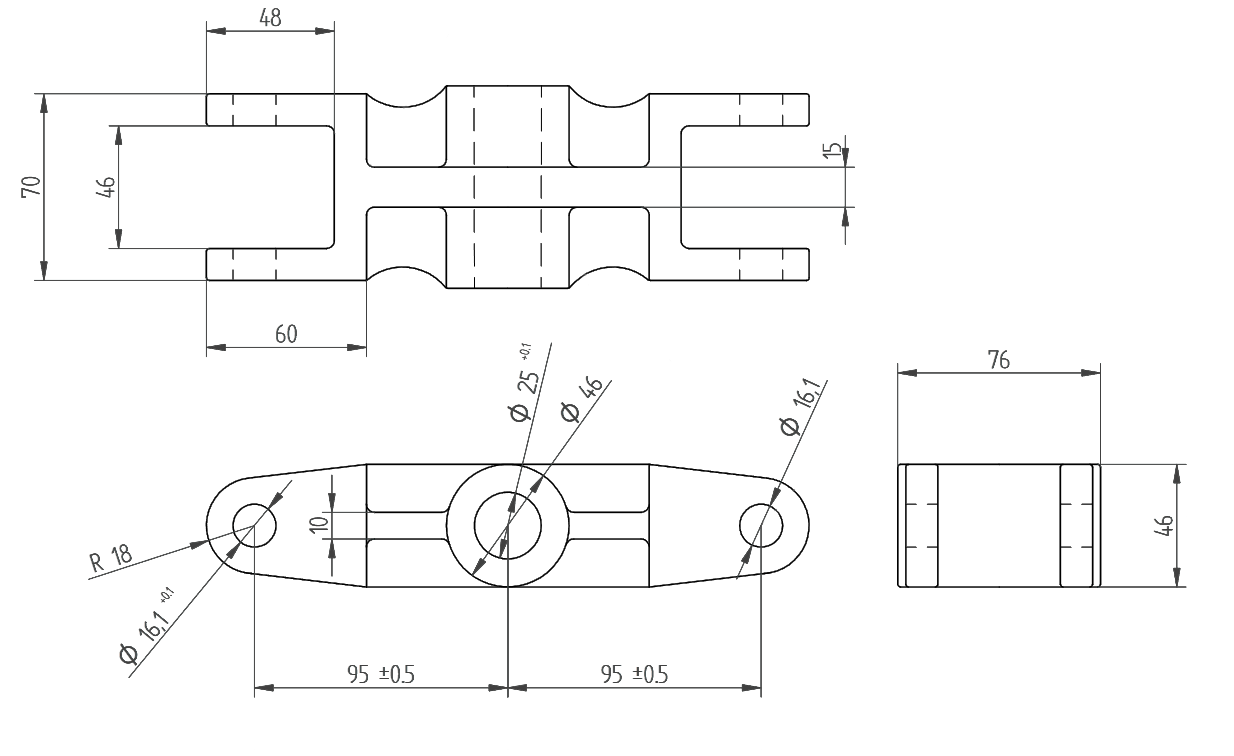 Tandem Leaf Spring Rocker Assembly - 226x79mm - Trojan