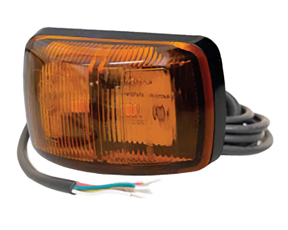 LED Marker Light - Amber - 9-33V - 2m Wire - Trojan